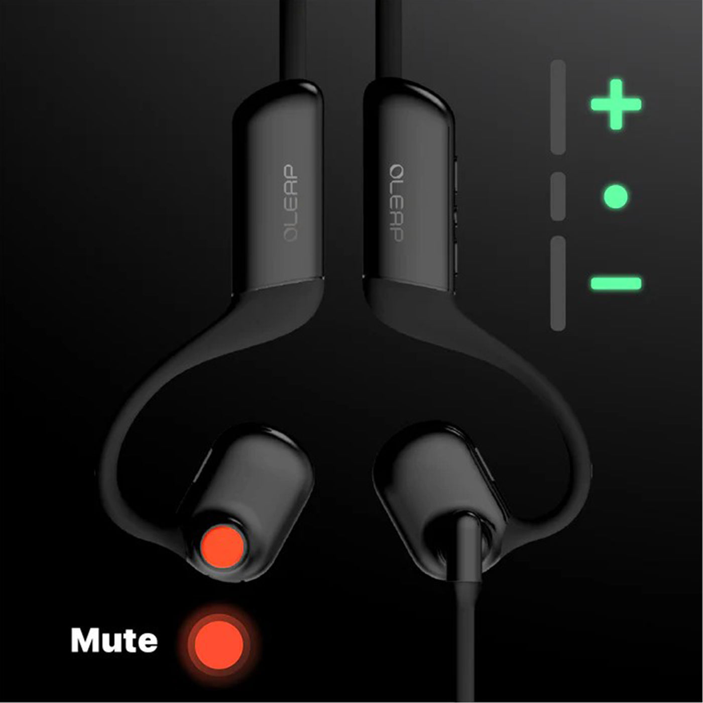 Oleap Pilot: Open-Ear Business Headset with Mic & ENC