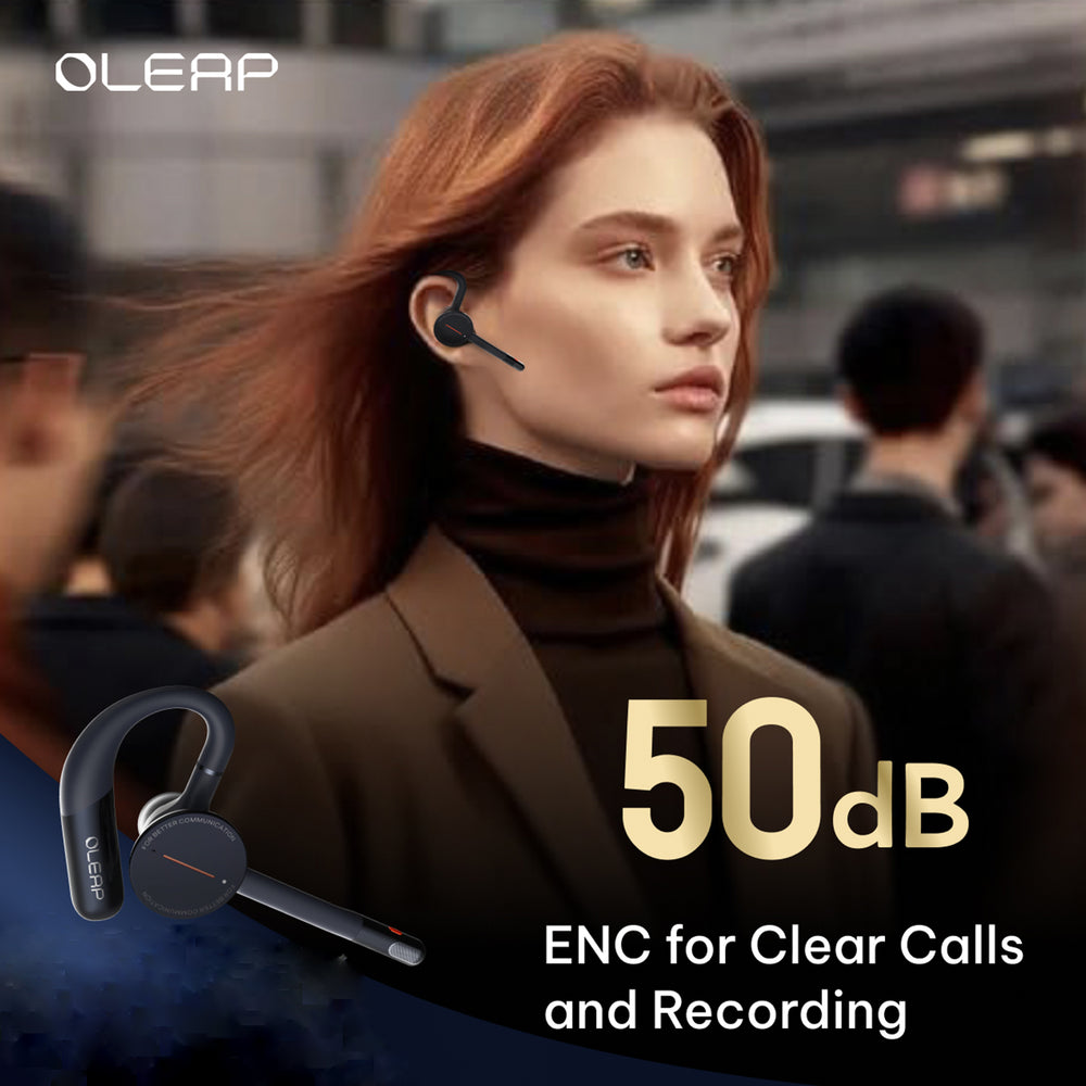 Oleap Archer AI Meeting Headset with Noise Microphone
